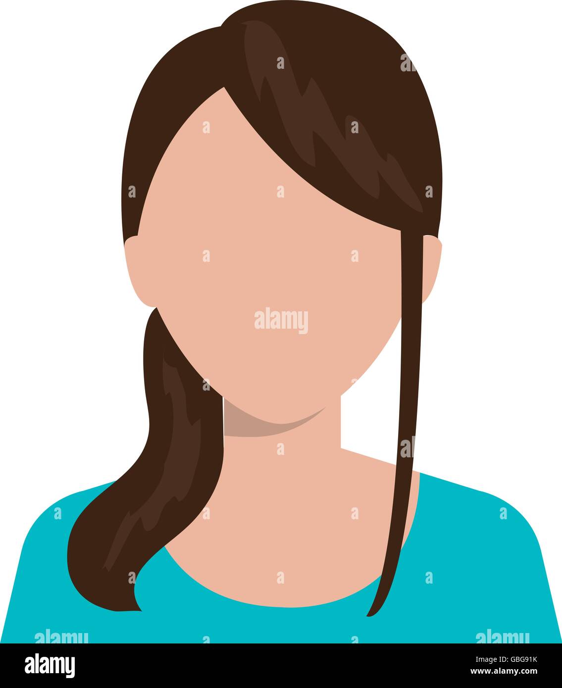 Young executive woman profile icon Stock Vector Image & Art - Alamy