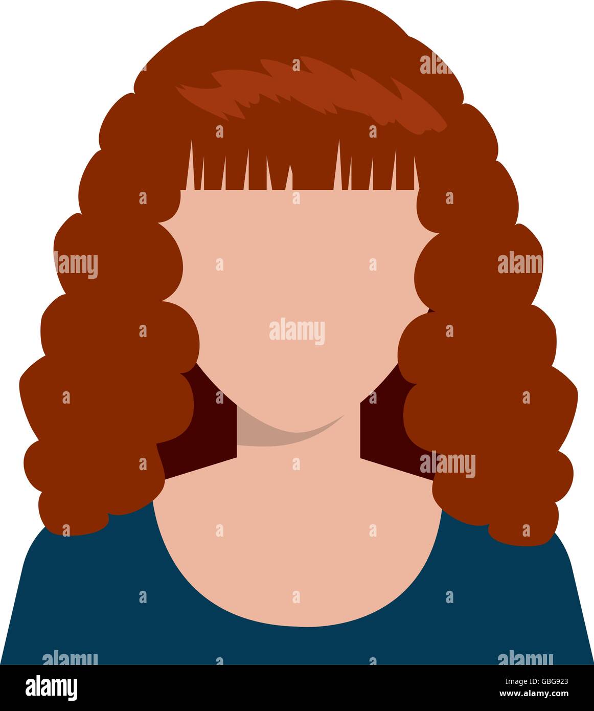 Young executive woman profile icon Stock Vector Image & Art - Alamy