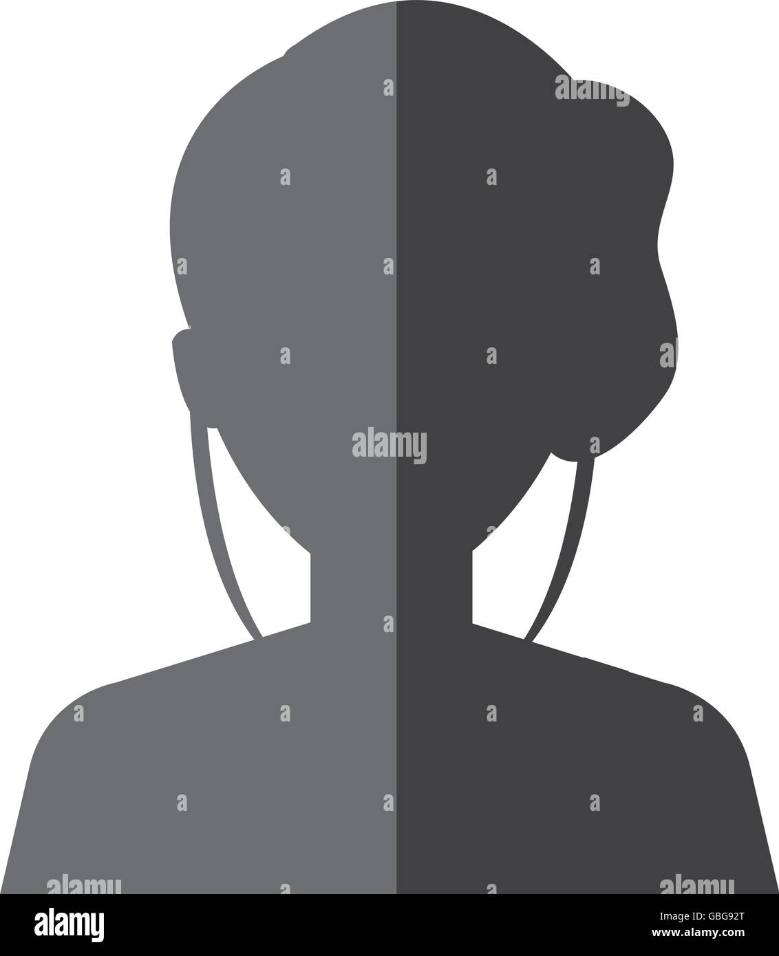 Young executive woman profile icon Stock Vector Image & Art - Alamy