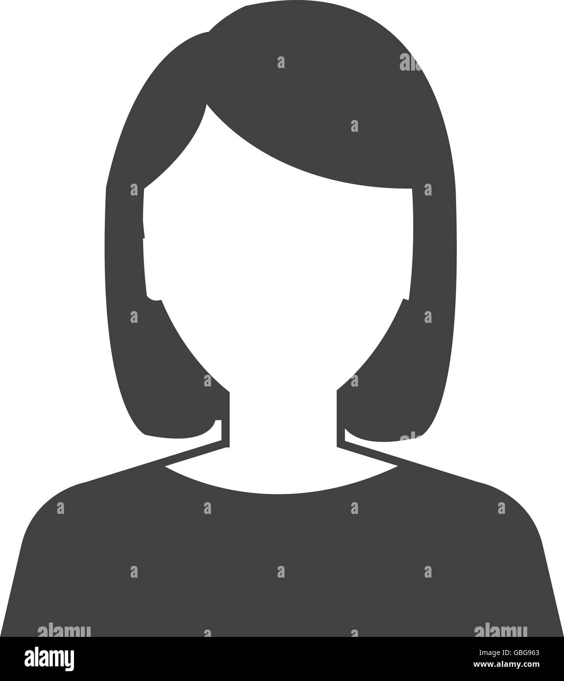 Young executive woman profile icon Stock Vector Image & Art - Alamy