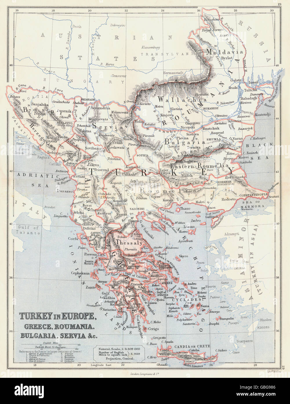 TURKEY IN EUROPE:Greece Romania Bulgaria Serbia Bosnia Roumelia.BUTLER ...