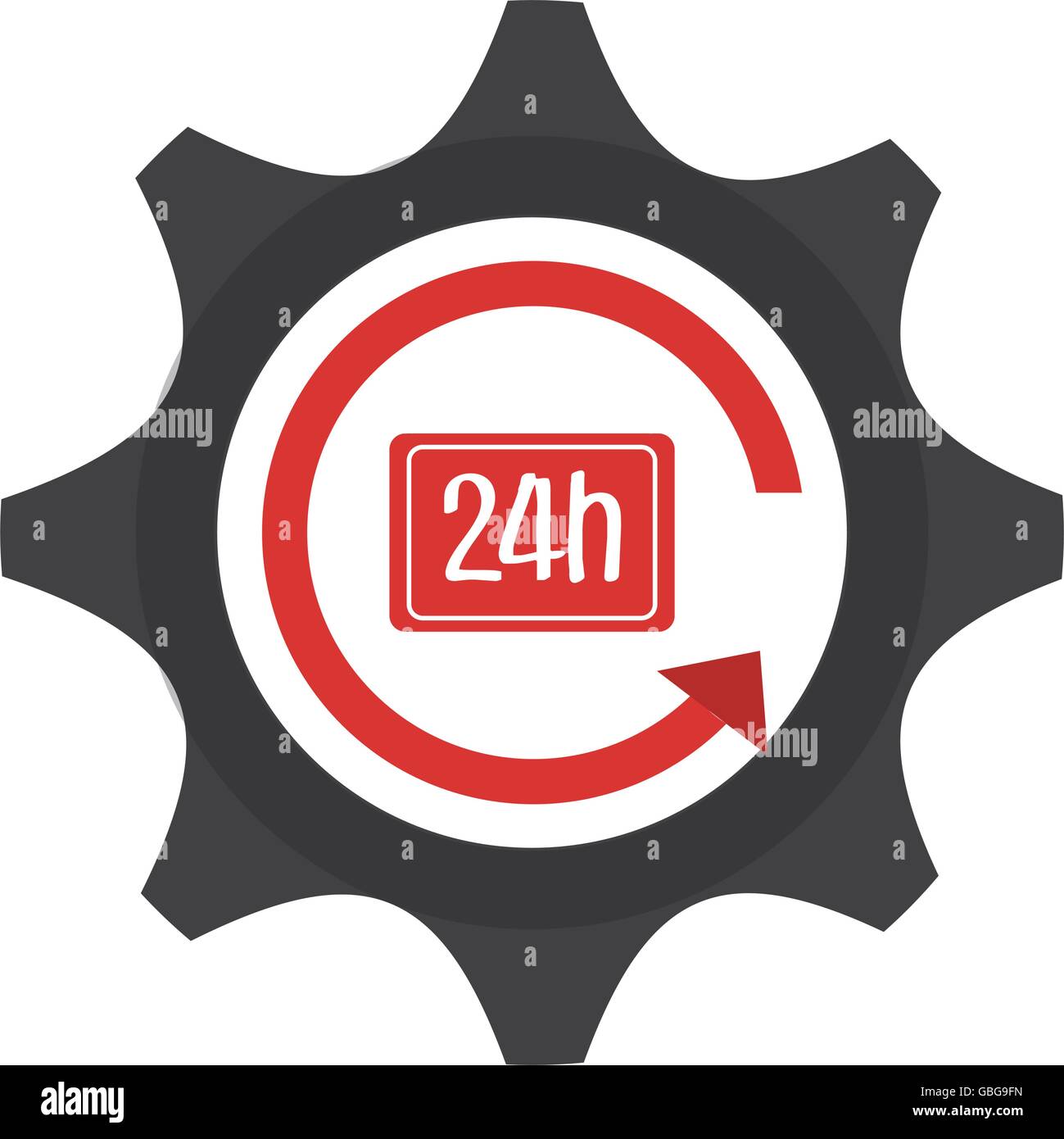 Time and clock isolated flat icon Stock Vector Image & Art - Alamy