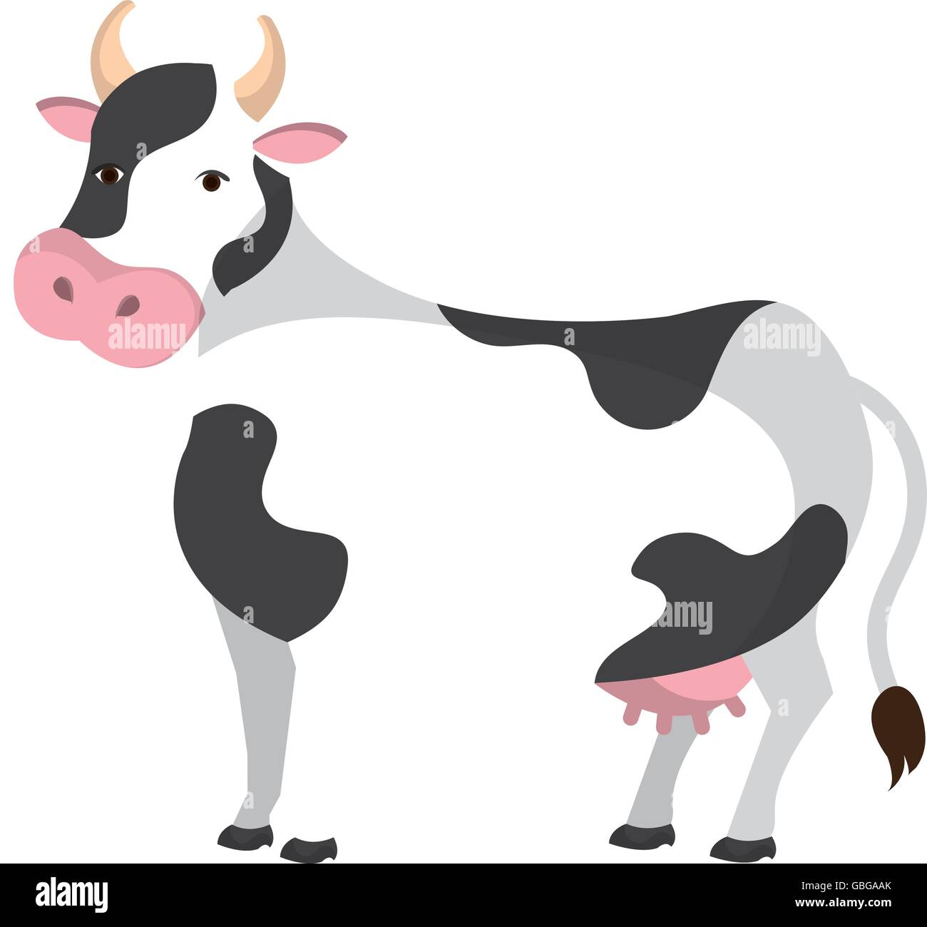 Cow colorful animal cartoon icon Stock Vector Image & Art - Alamy