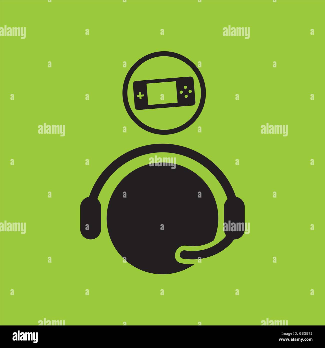 Excited man playing video game Stock Vector Images - Alamy