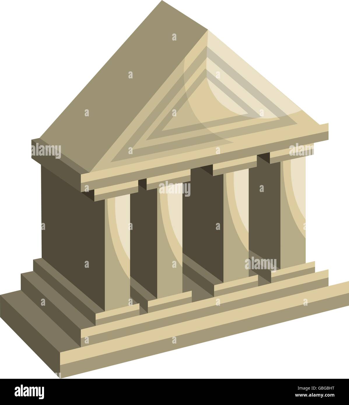 Column antique building isometric Stock Vector Images - Alamy