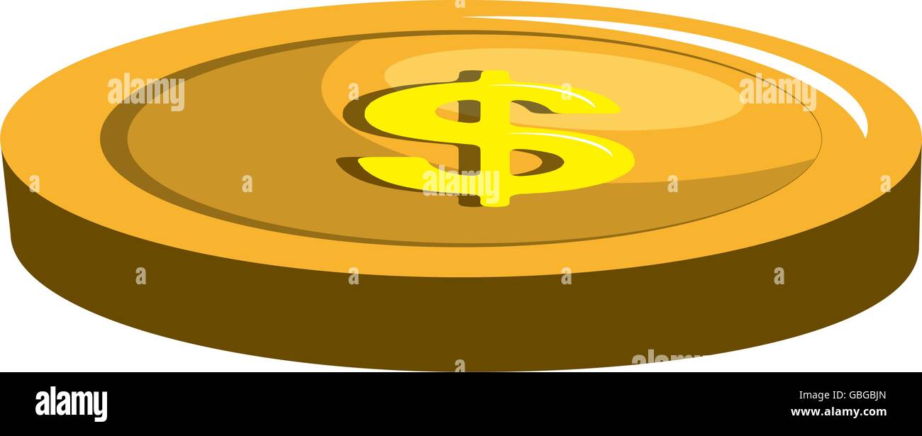 Currency coin isolated flat icon Stock Vector Image & Art - Alamy