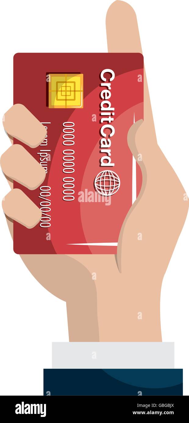 Plastic money isolated flat icon Stock Vector Image & Art - Alamy