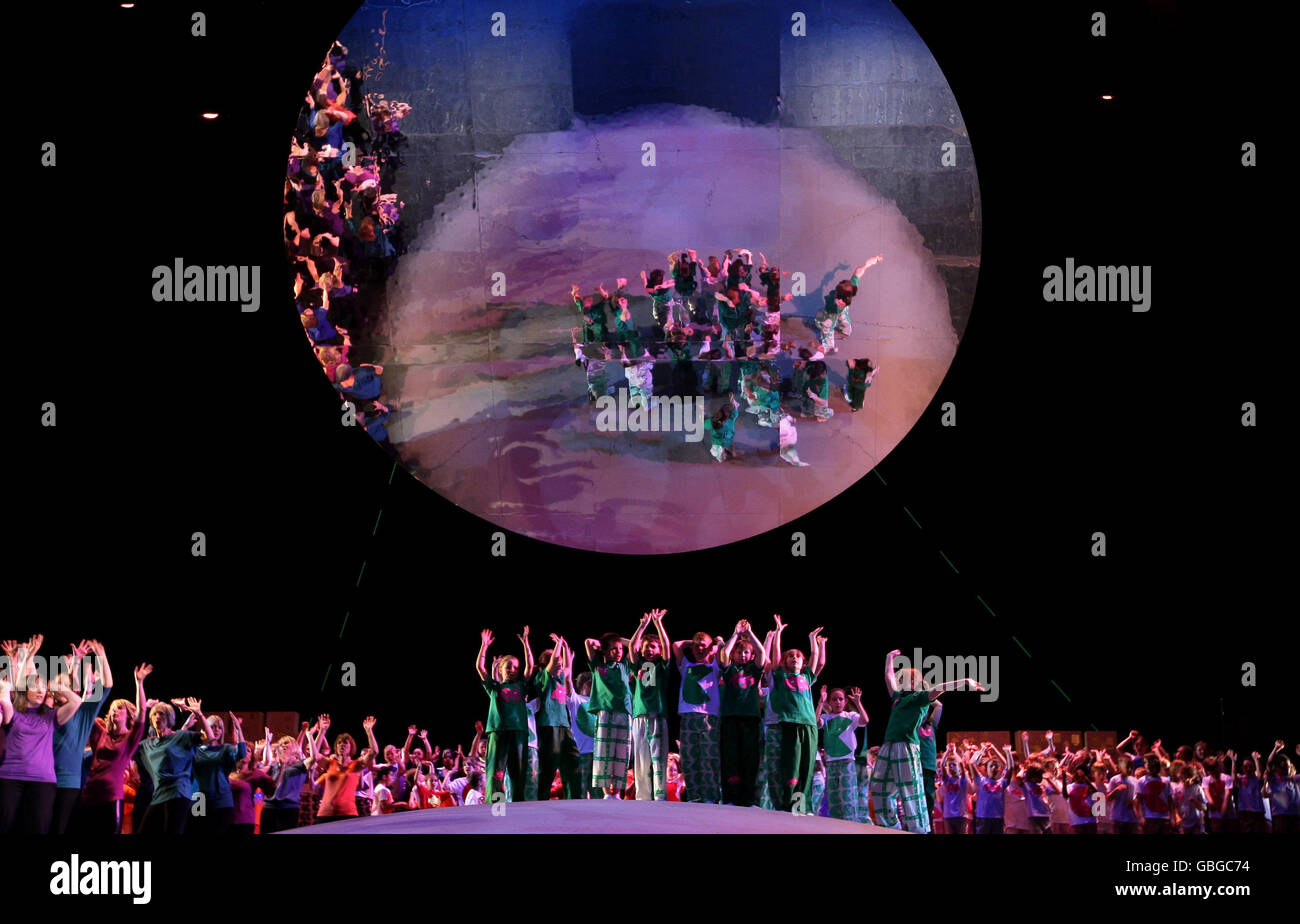 School children perform opera Stock Photo - Alamy