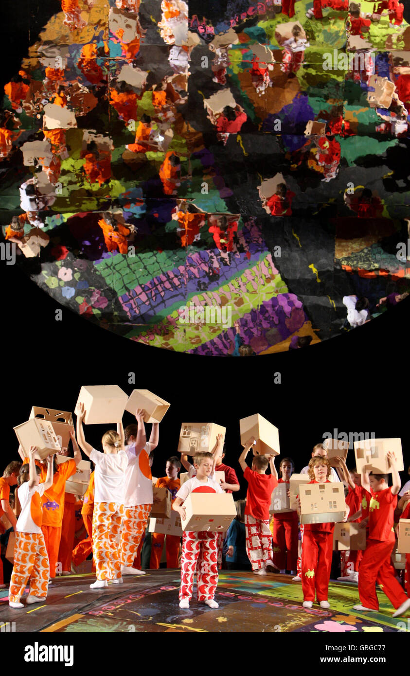 School children perform opera Stock Photo - Alamy