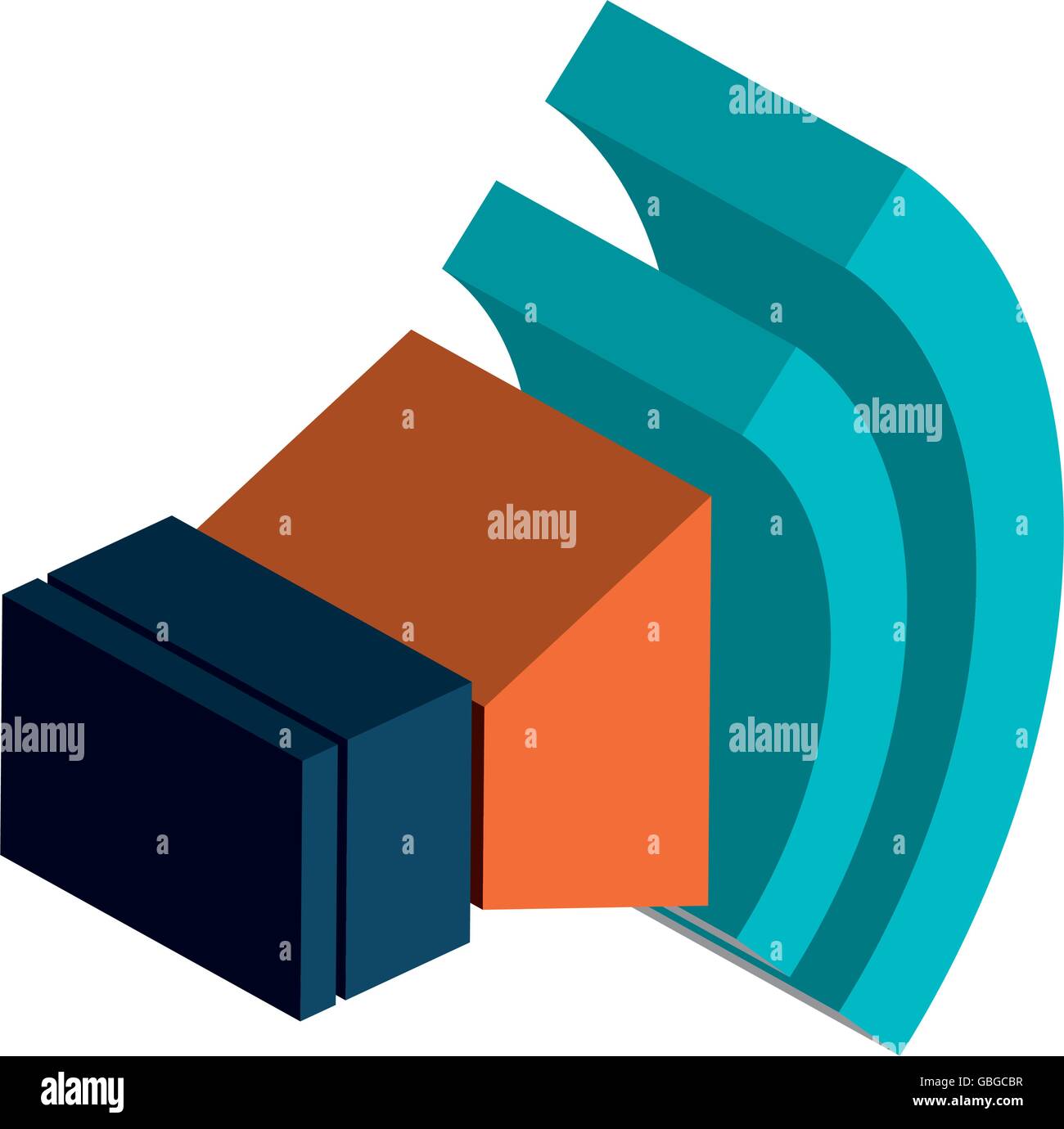 Volume up 3d icon, vector illustration icon Stock Vector Image & Art ...