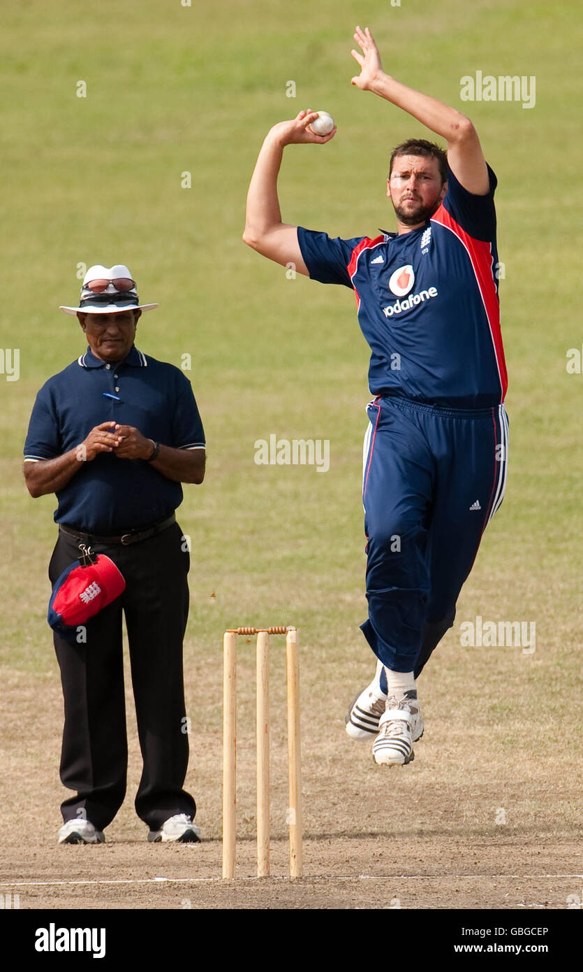 England's Steve Harmison bowls during the One Day Tour Match at ...