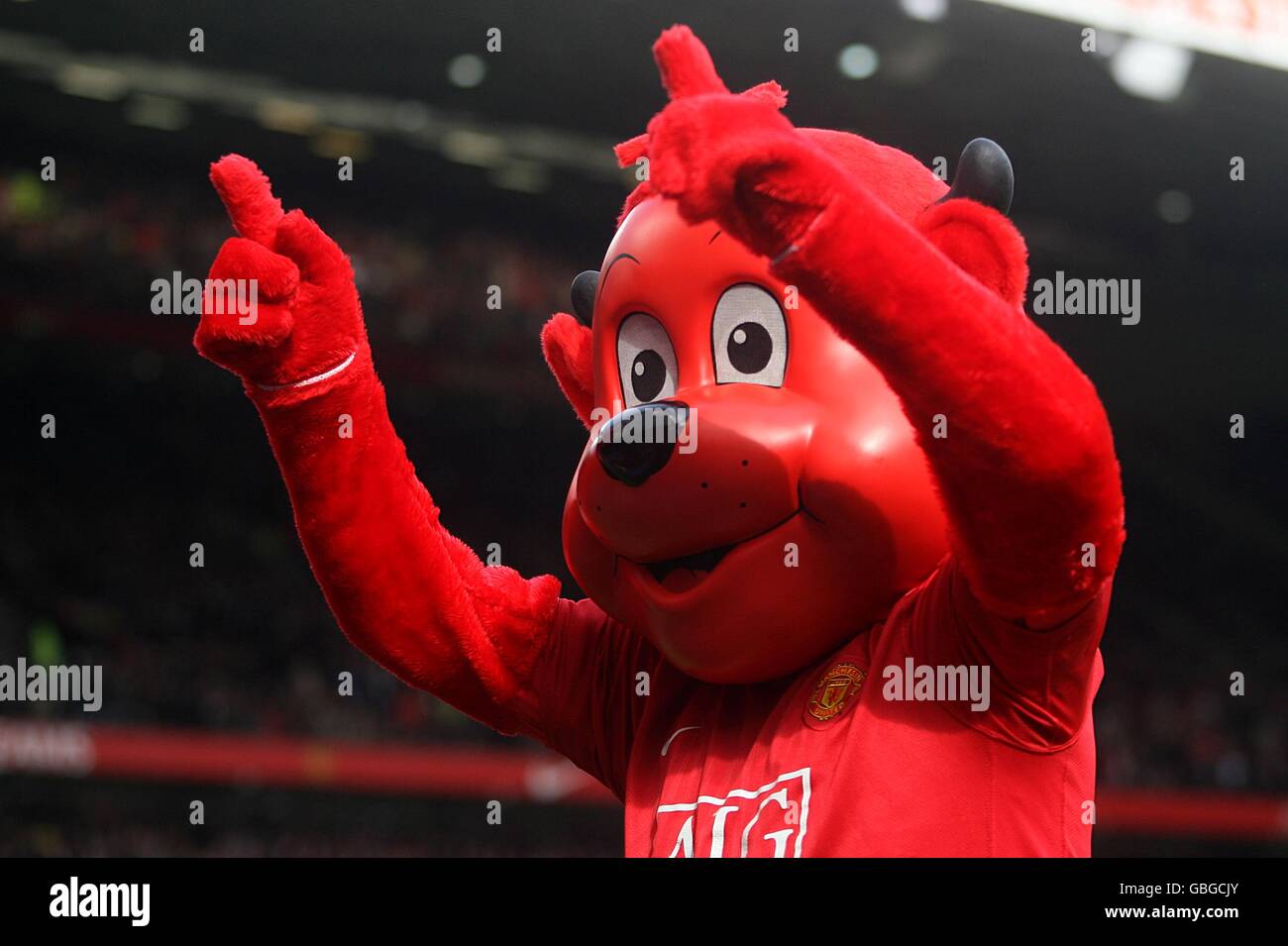 Manchester united mascot hi-res stock photography and images - Alamy