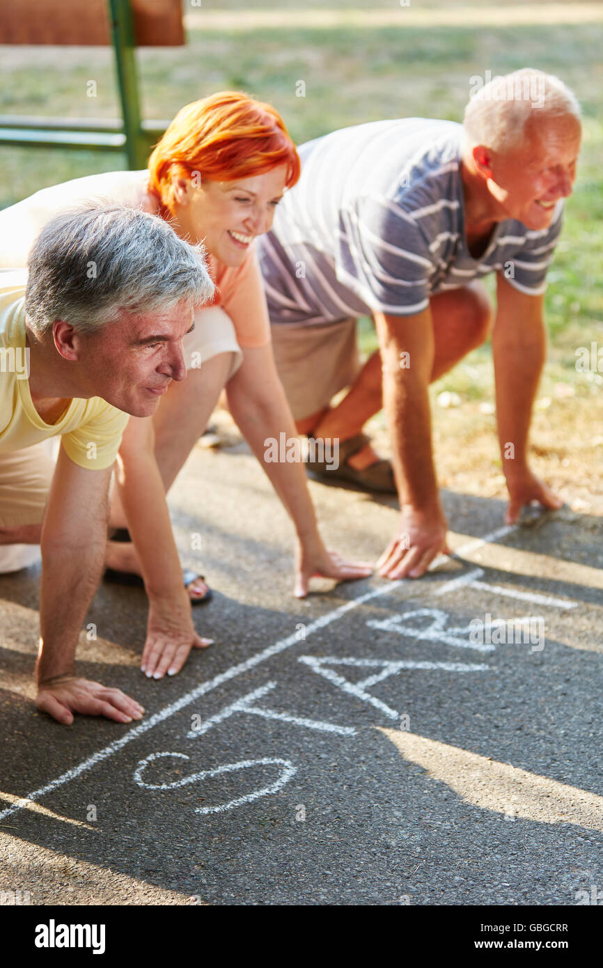 Young man beginning a race hi-res stock photography and images - Alamy
