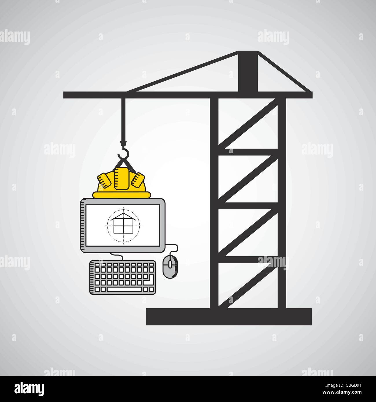industry construction icon Stock Vector Image & Art - Alamy