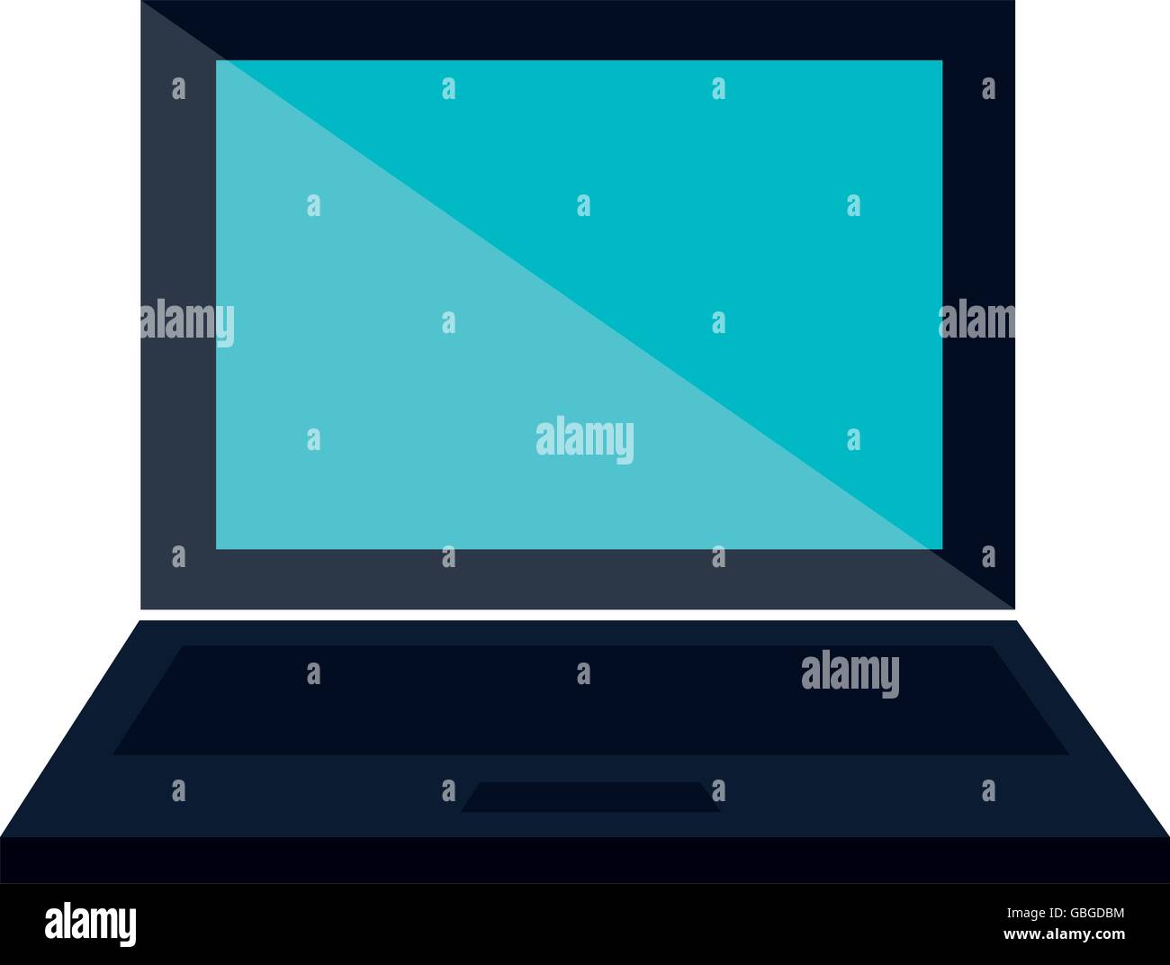 Personal computer isolated flat icon Stock Vector Image & Art - Alamy