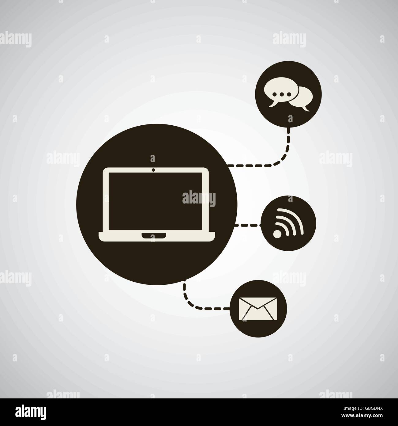 technology communication icon Stock Vector Image & Art - Alamy