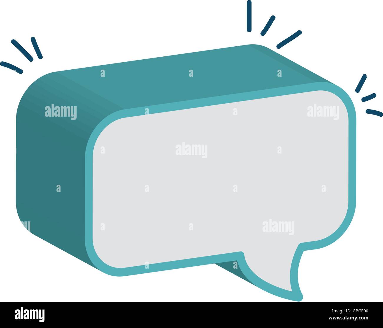 Chat bubble speakbox graphic design Stock Vector Image & Art - Alamy