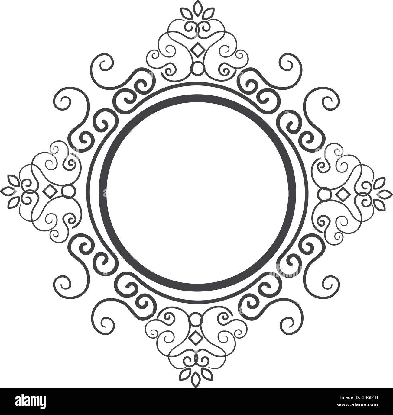 Victorian ornament graphic design, vector illustration Stock Vector ...