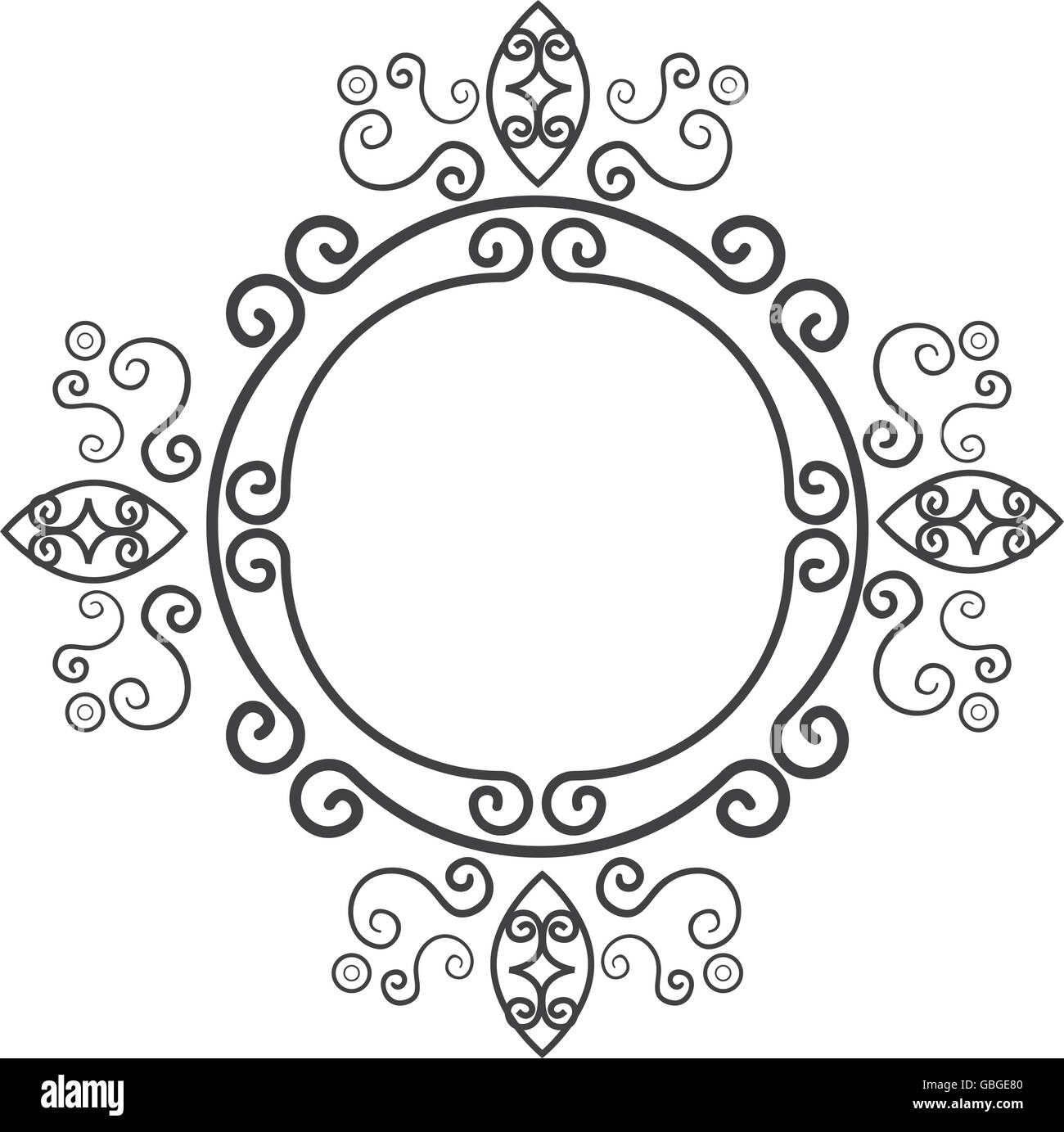 Victorian ornament graphic design, vector illustration Stock Vector ...