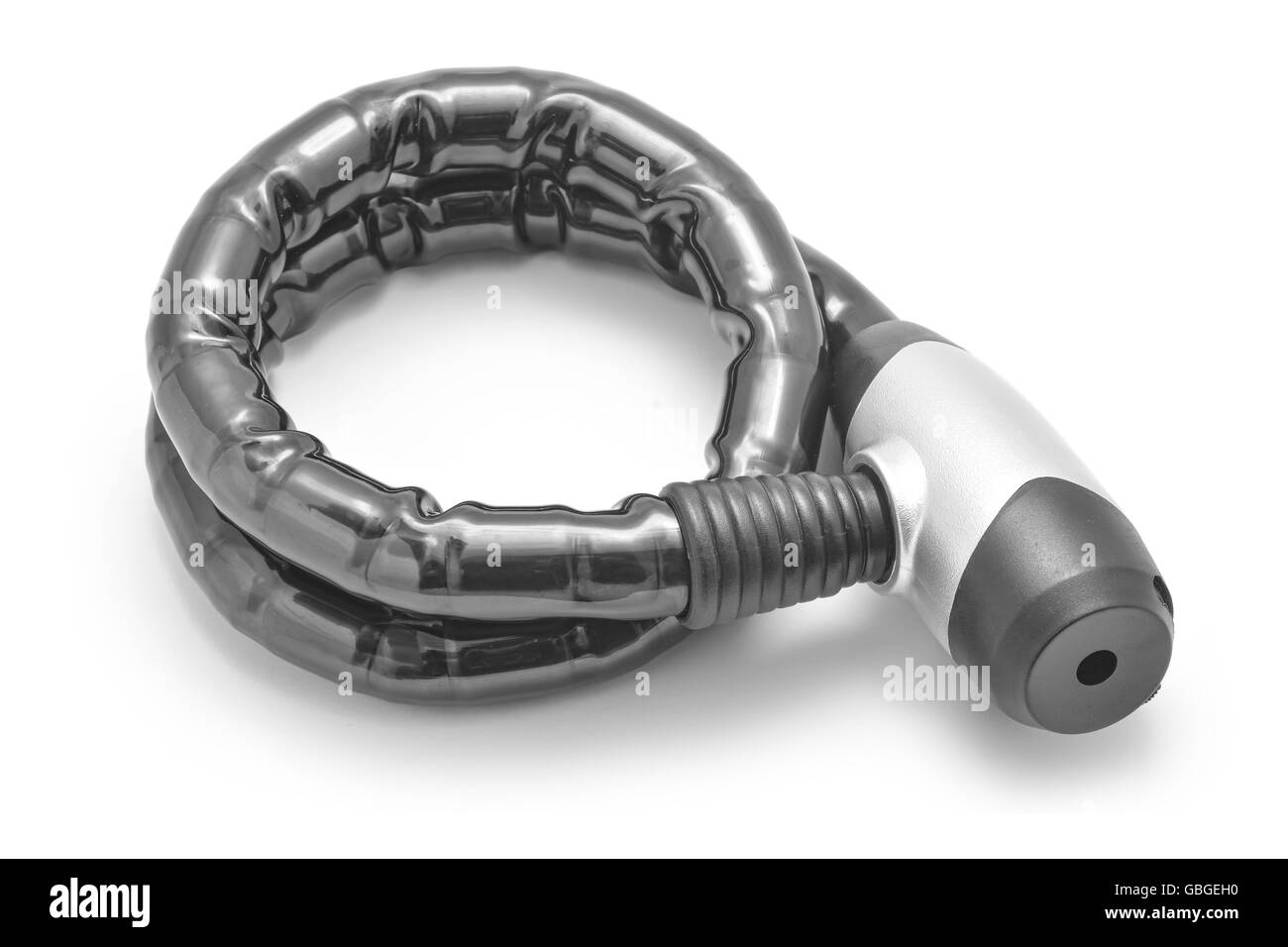 bike chain lock isolated on white Stock Photo - Alamy