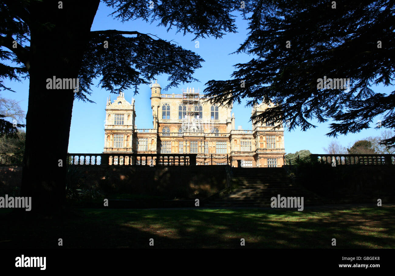 Wollaton Hall. A general view of Wollaton Hall in Nottingham Stock ...