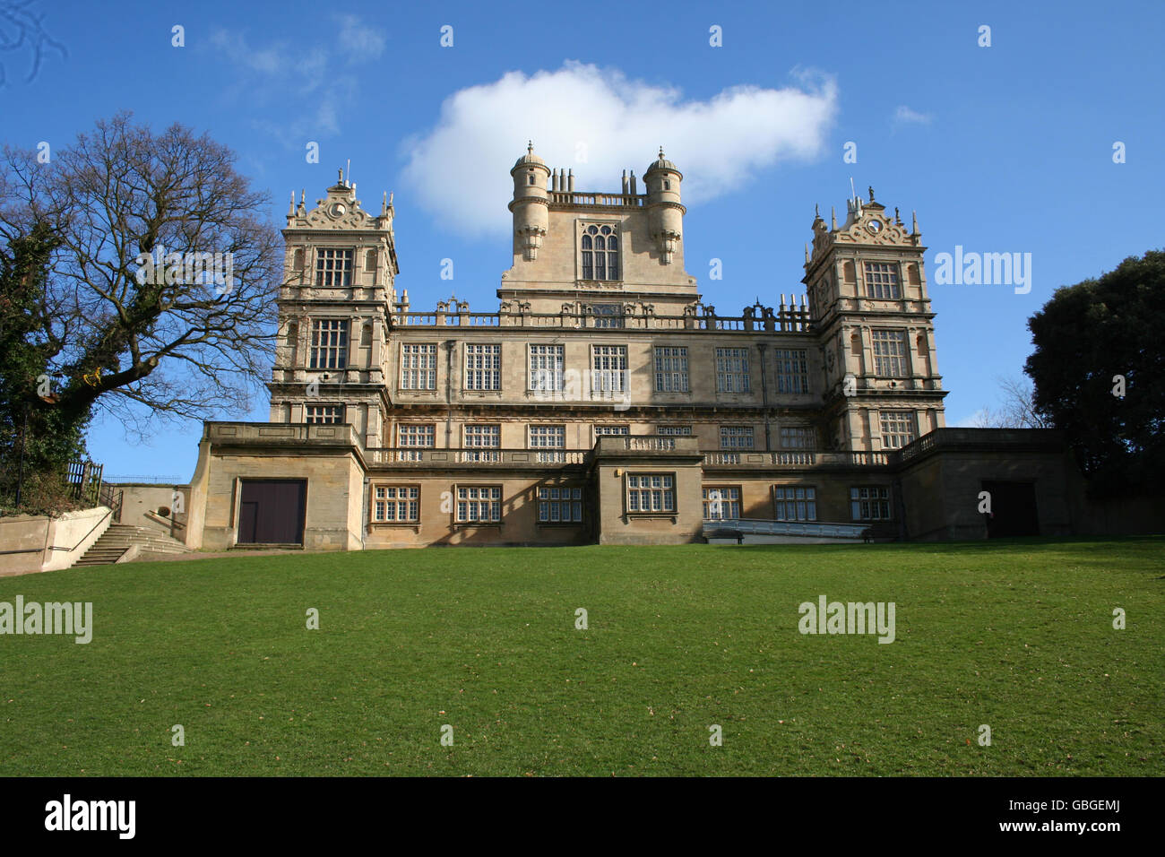 Wollaton Hall. A general view of Wollaton Hall in Nottingham Stock ...