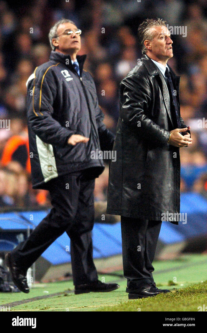 Chelsea v monaco monaco manager didier deschamps hi-res stock ...