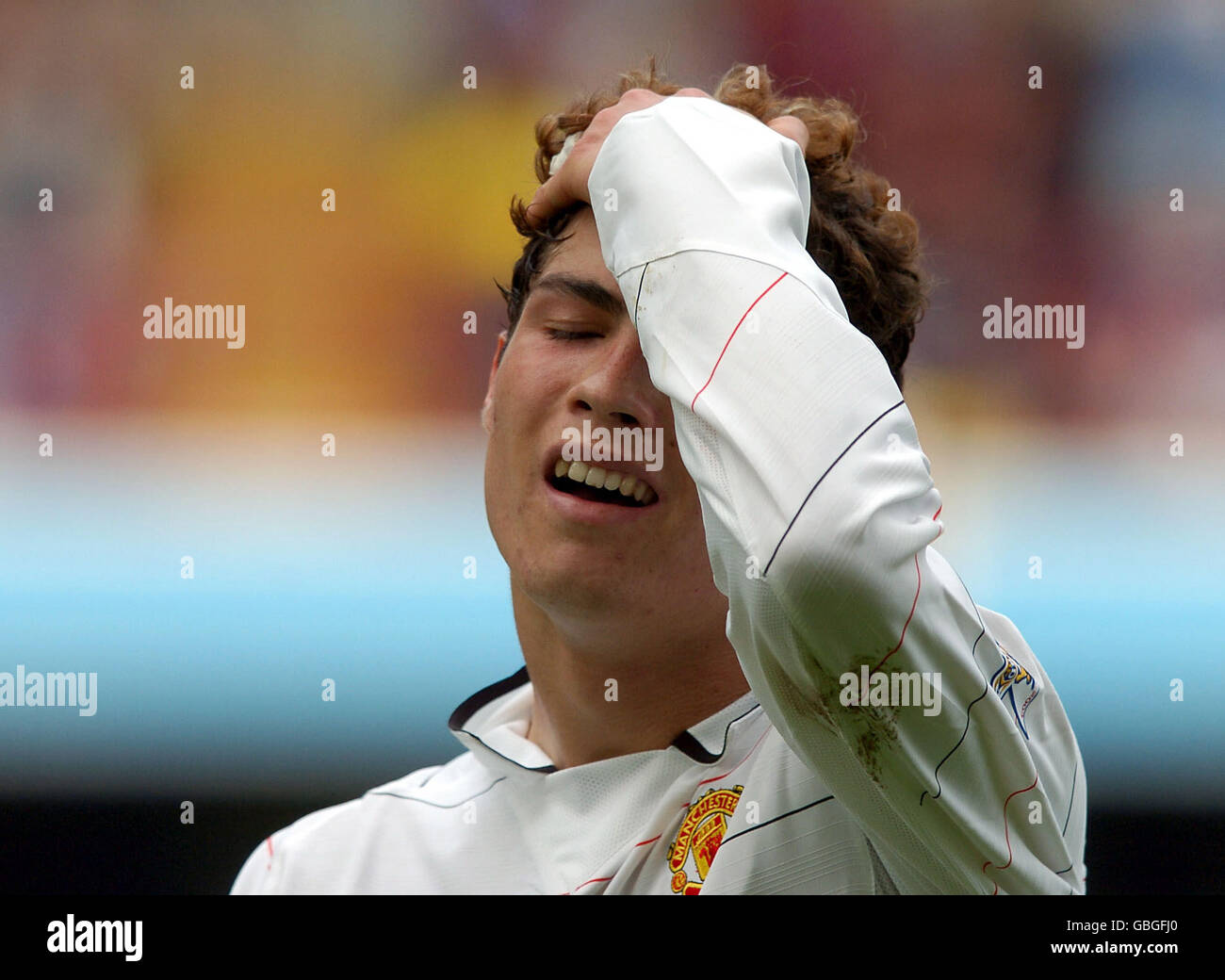 Manchester uniteds cristiano ronaldo dejected after getting the red ...