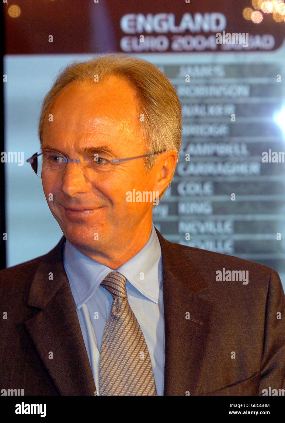 European championship 2004 squad announcement hi-res stock photography ...