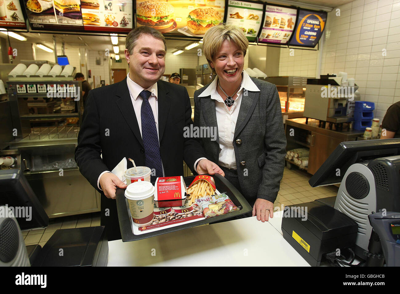 McDonald's open People Centre Stock Photo - Alamy