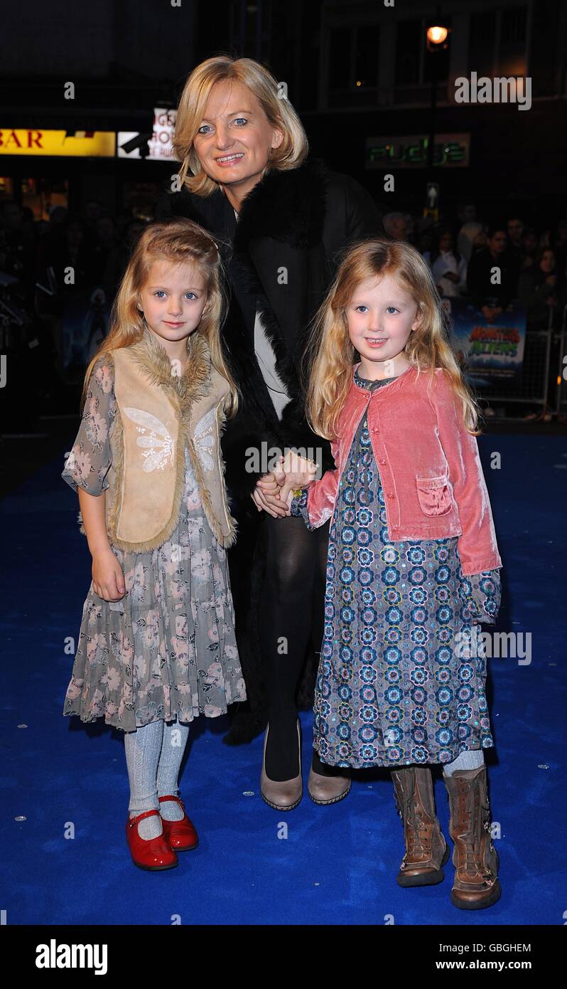 Alice Beer and guests arriving for the premiere of Monsters Vs Aliens ...