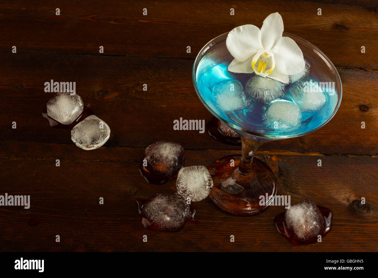 Blue Lagoon Cocktail Top View High Resolution Stock Photography and ...