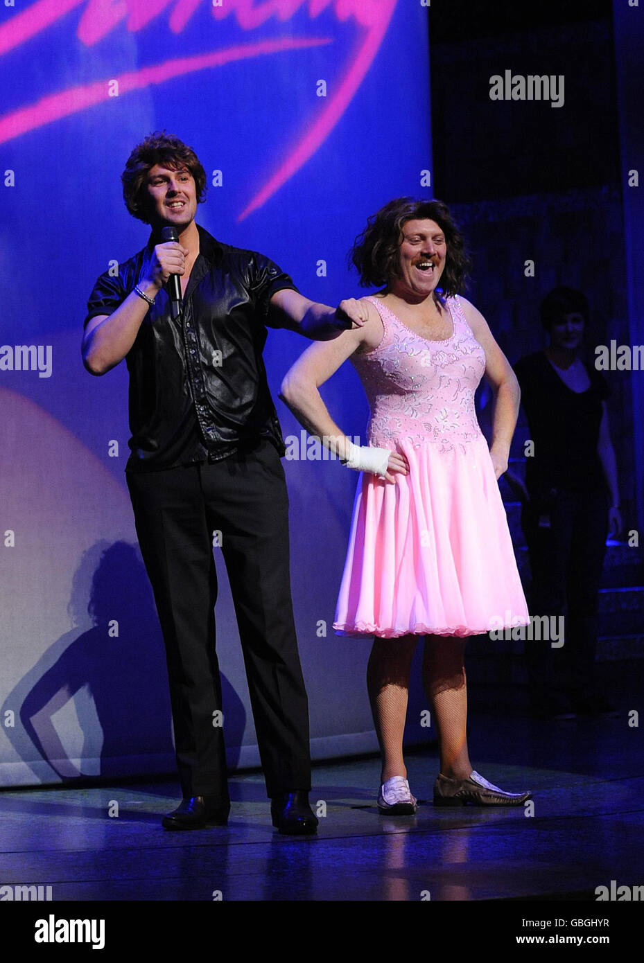 Paddy McGuinness (left) and Leigh Francis on stage at the stage ...