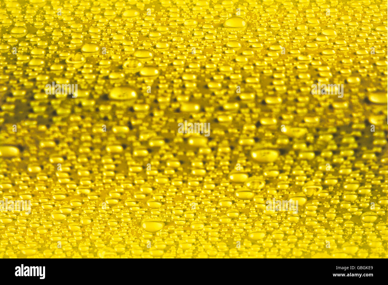 Yellow drops texture. Water drop background Stock Photo - Alamy