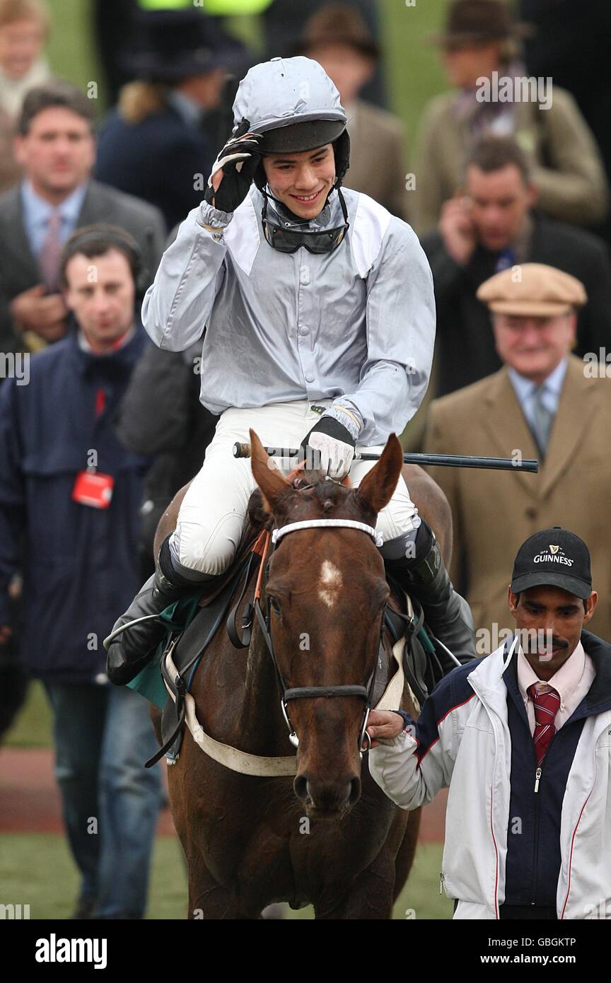 Jockey Felix De Giles celebrates victory on Andytown after winning the ...