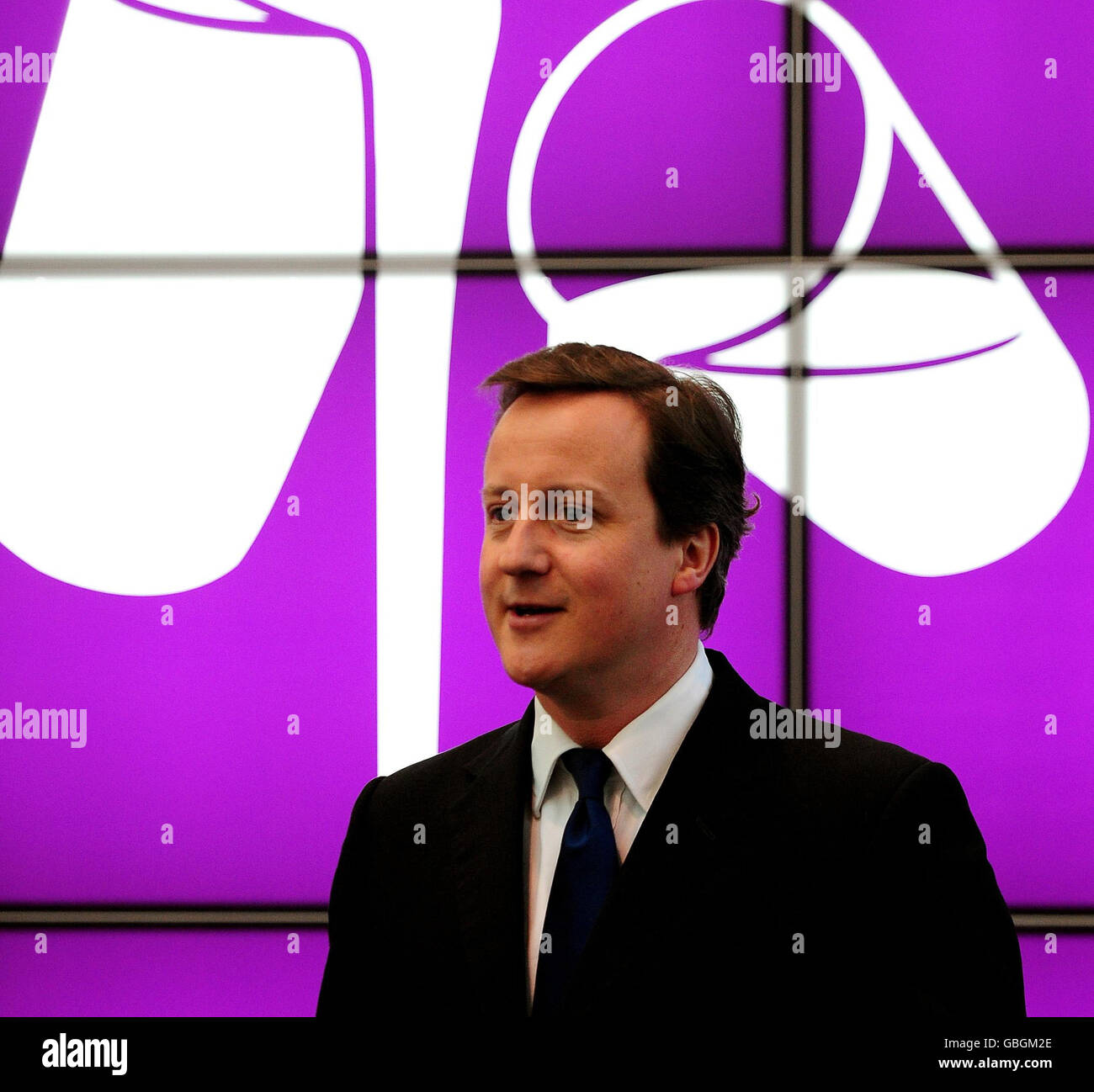 Conservative Party leader David Cameron during a visit to the Cadbury ...