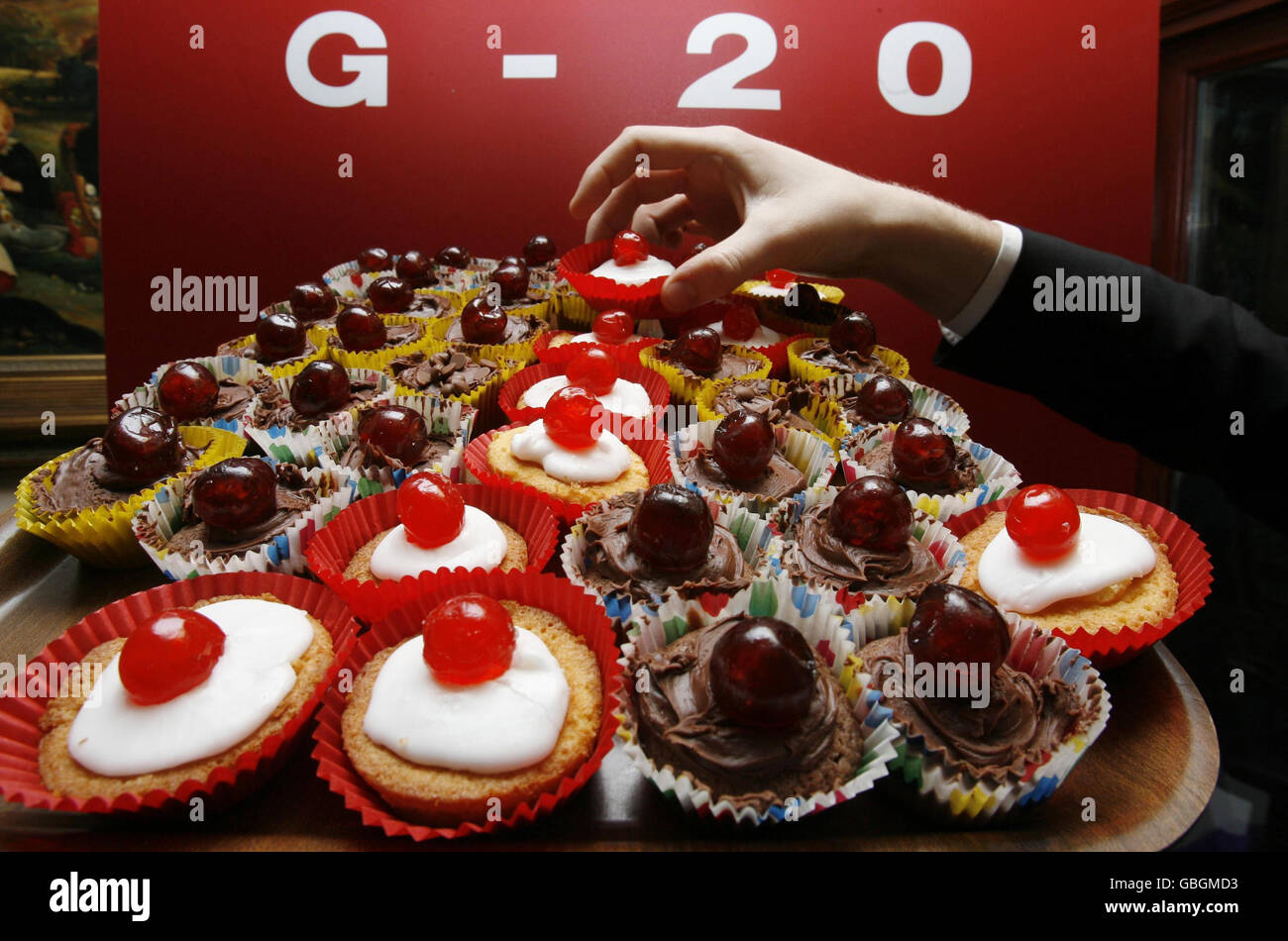 G20 Red Nose cakes baked by Margaret Darling, the wife of Chancellor ...