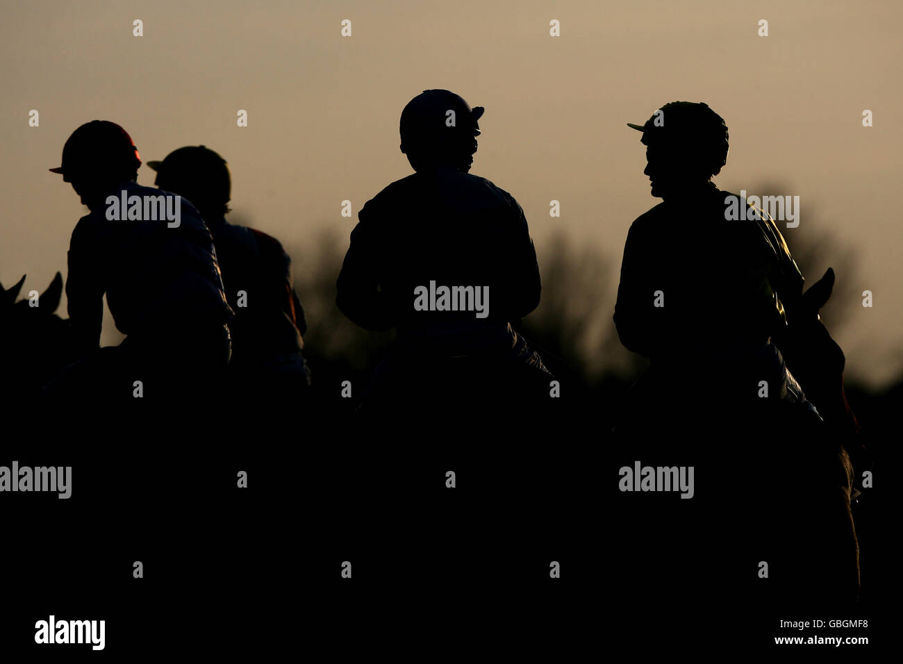 Runners riders wait start sherwood rangers yeomanry handicap chase hi ...