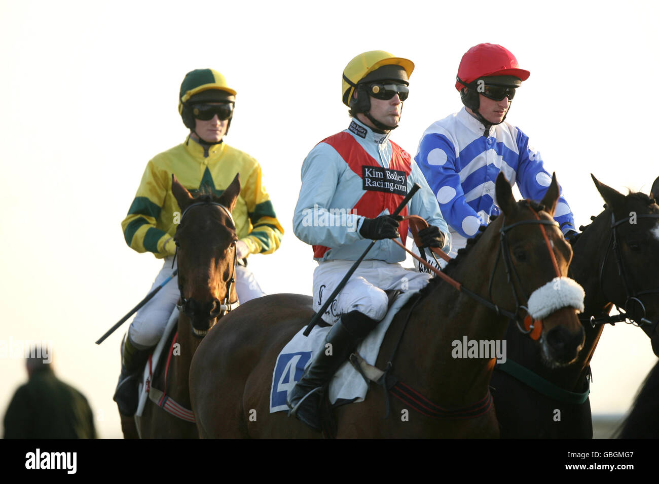 Runners riders wait start sherwood rangers yeomanry handicap chase hi ...