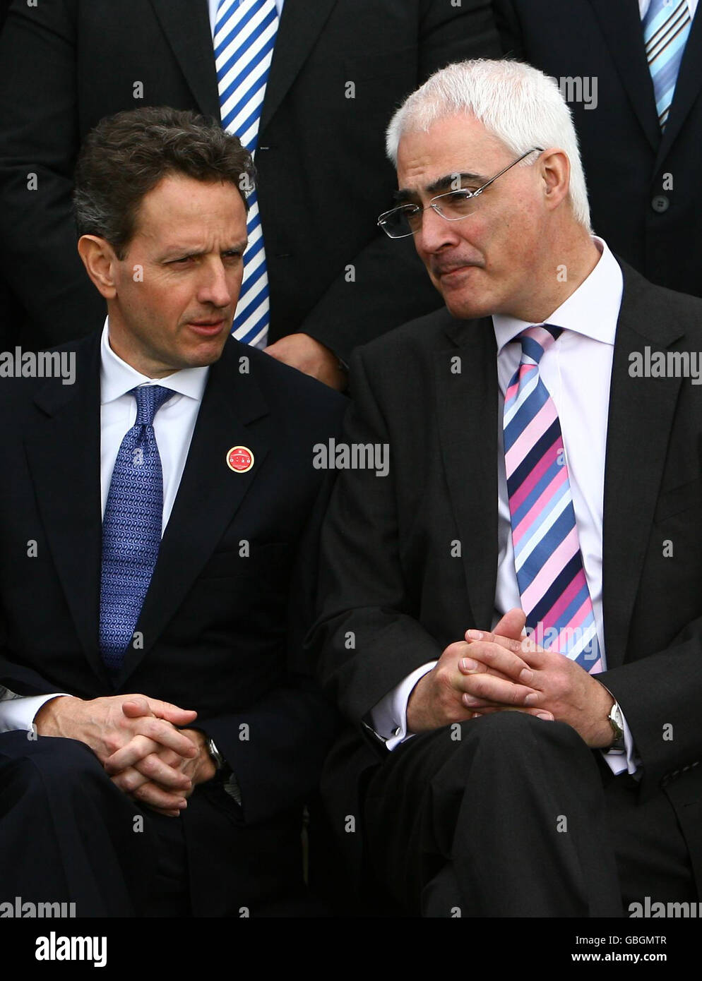 Chancellor alistair darling with g20 finance ministers in horsham hi ...