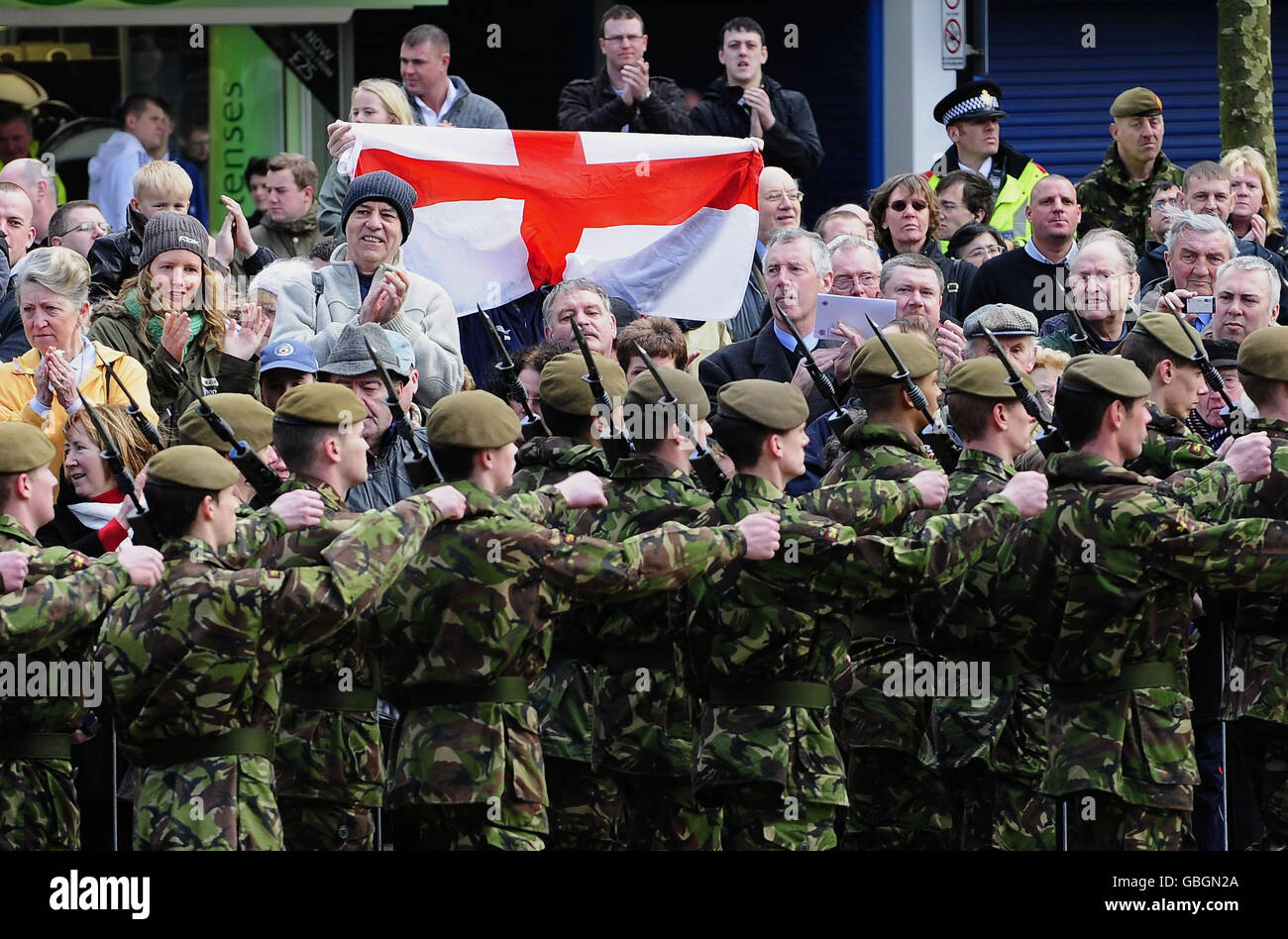 Duke Of Lancasters Regiment Parade High Resolution Stock Photography ...