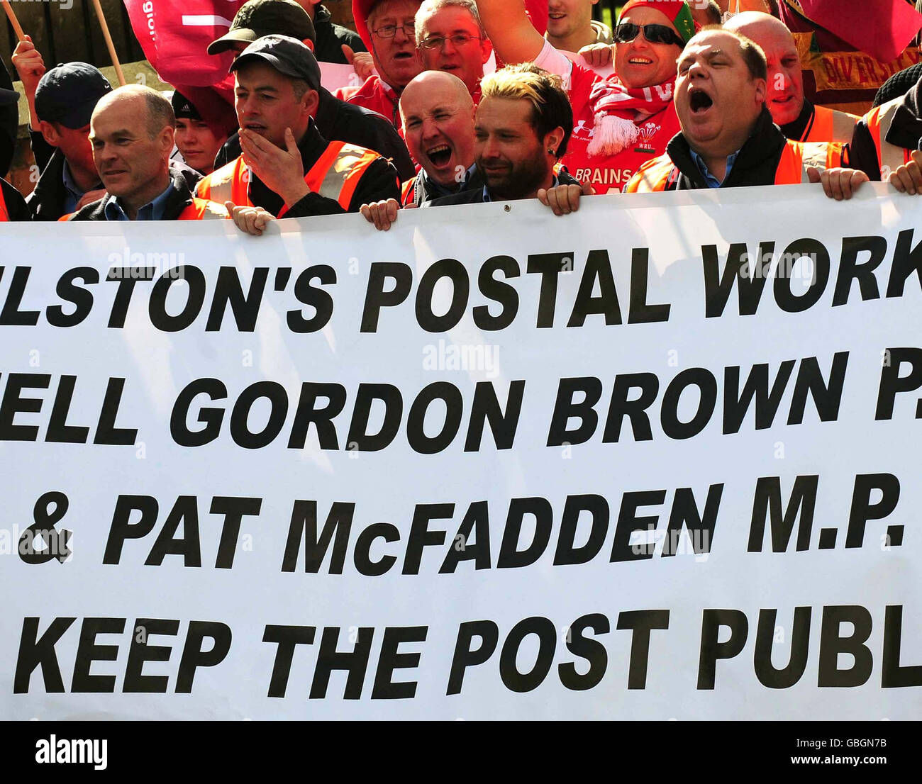 Communication Workers Union demonstration Stock Photo - Alamy