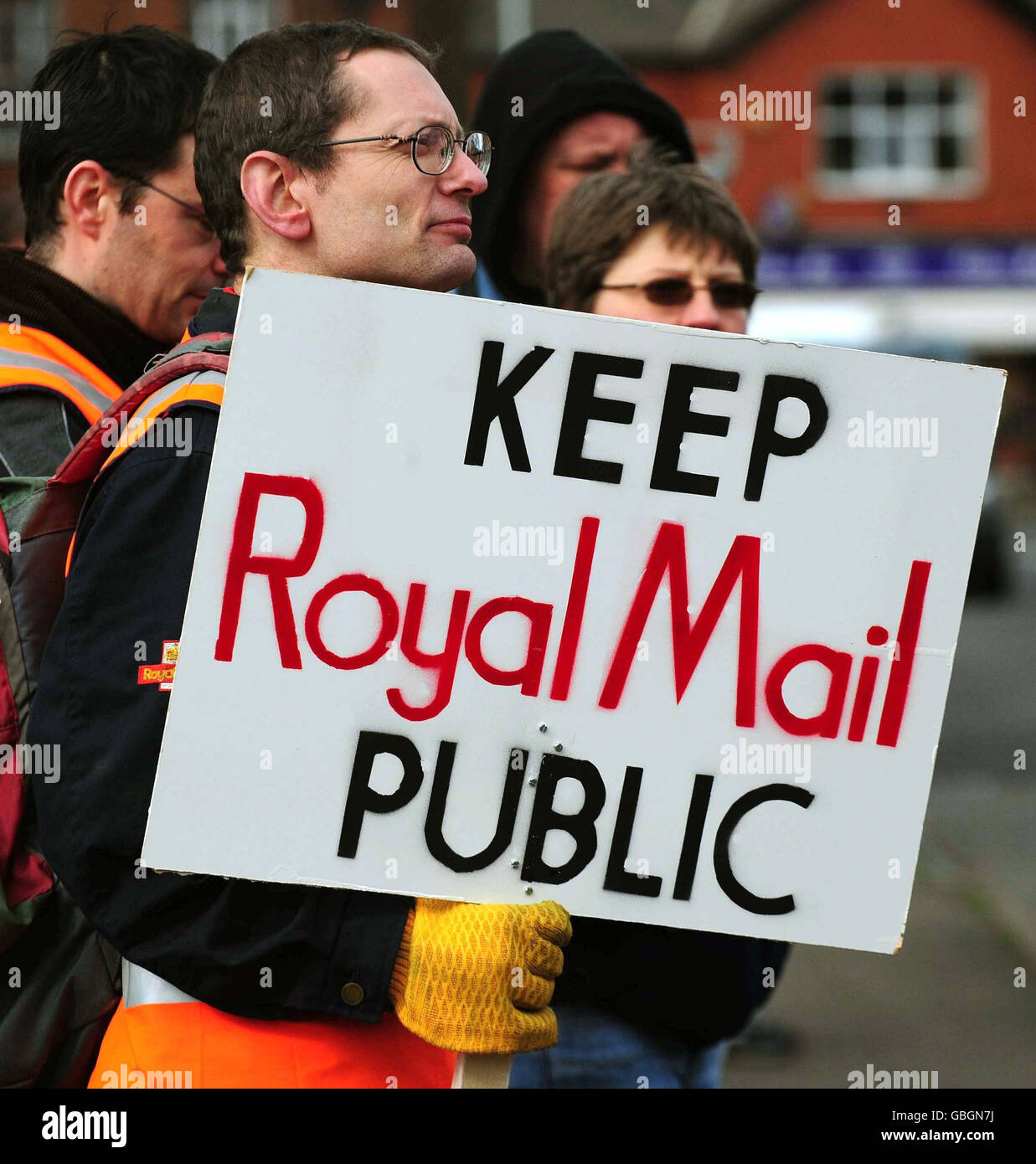 Communication Workers Union demonstration Stock Photo - Alamy