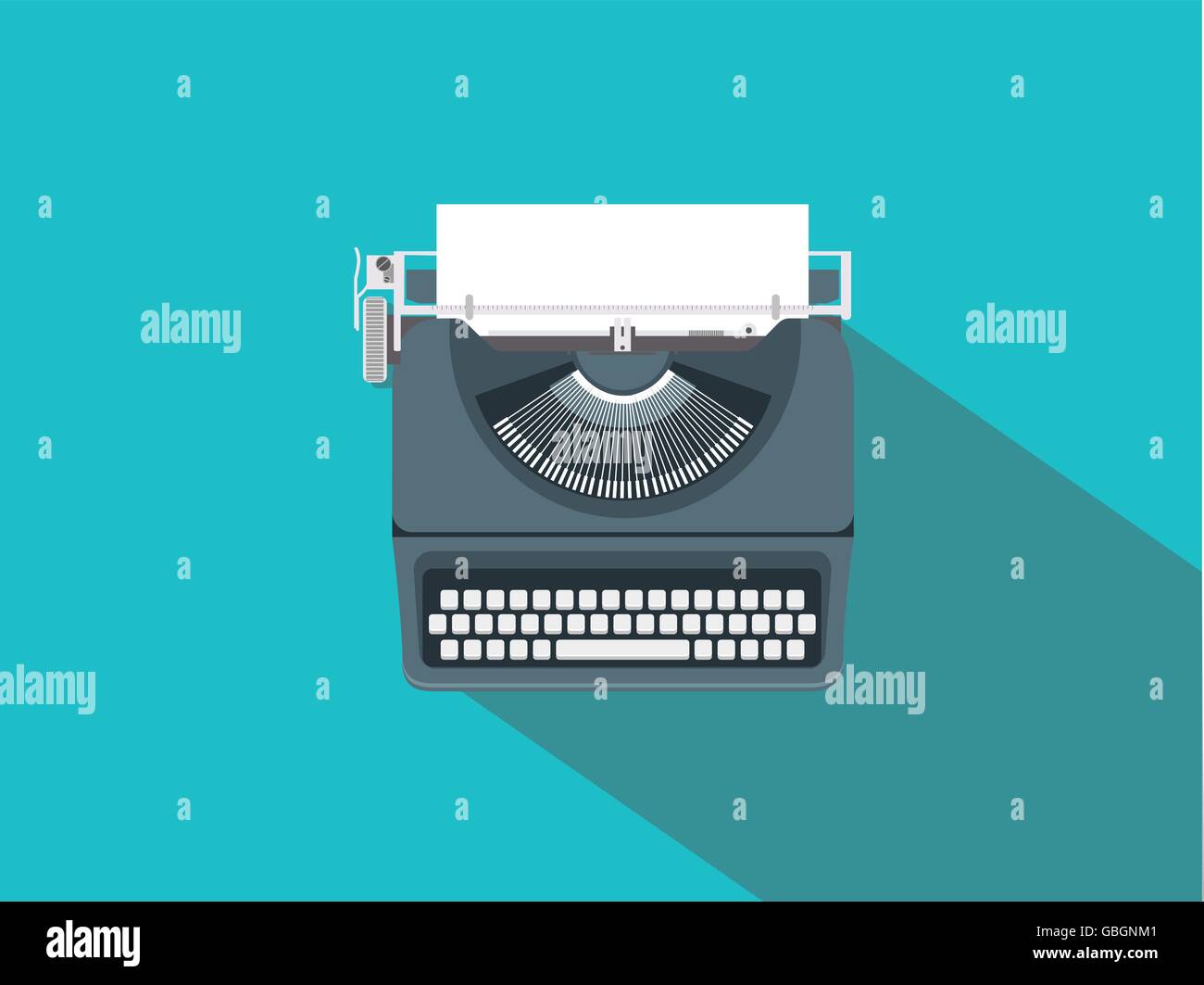 The beginning typewriter Stock Vector Images - Alamy