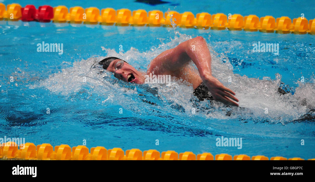 Robert Renwick in action in the Mens Open 400m Freestyle heats during ...