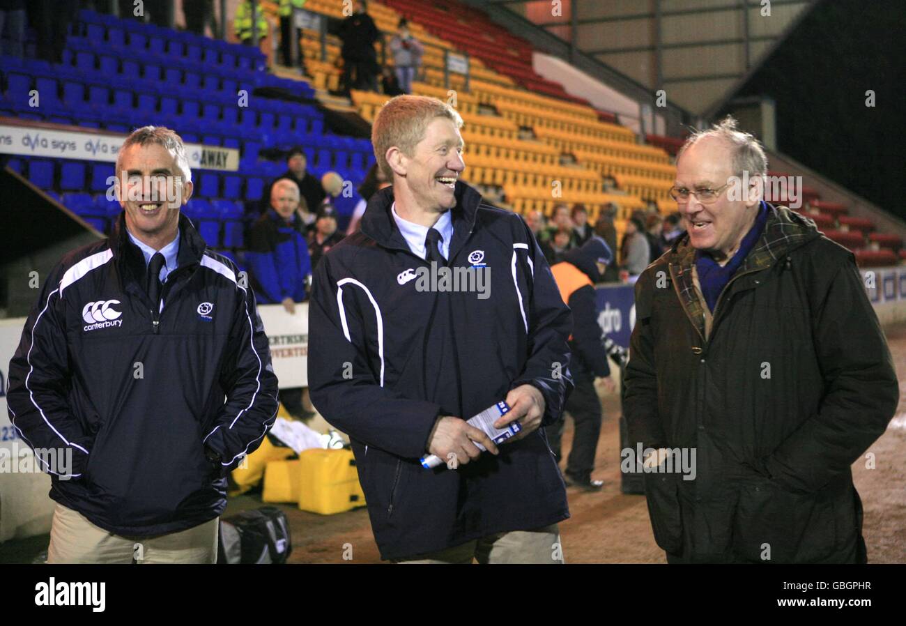 Scotland under 20 head Coach Rob Moffat (left) and manager John Jeffrey ...