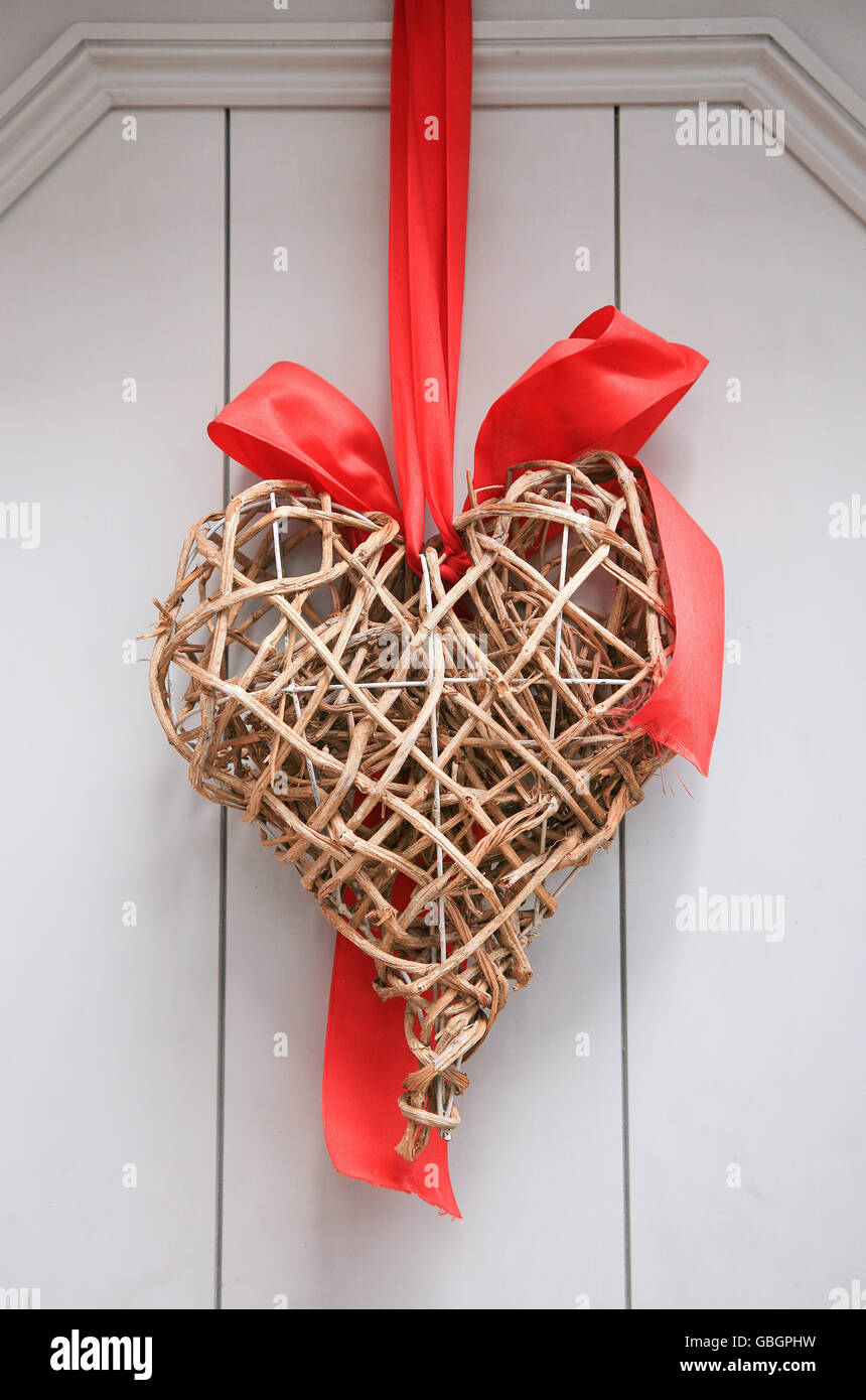Vintage heart decorative ribbon hi-res stock photography and images - Alamy