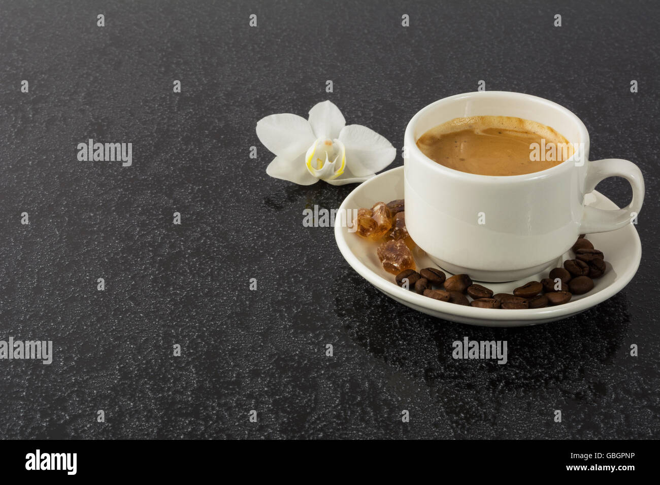 Coffee mug on black background. Coffee cup. Cup of coffee. Strong ...