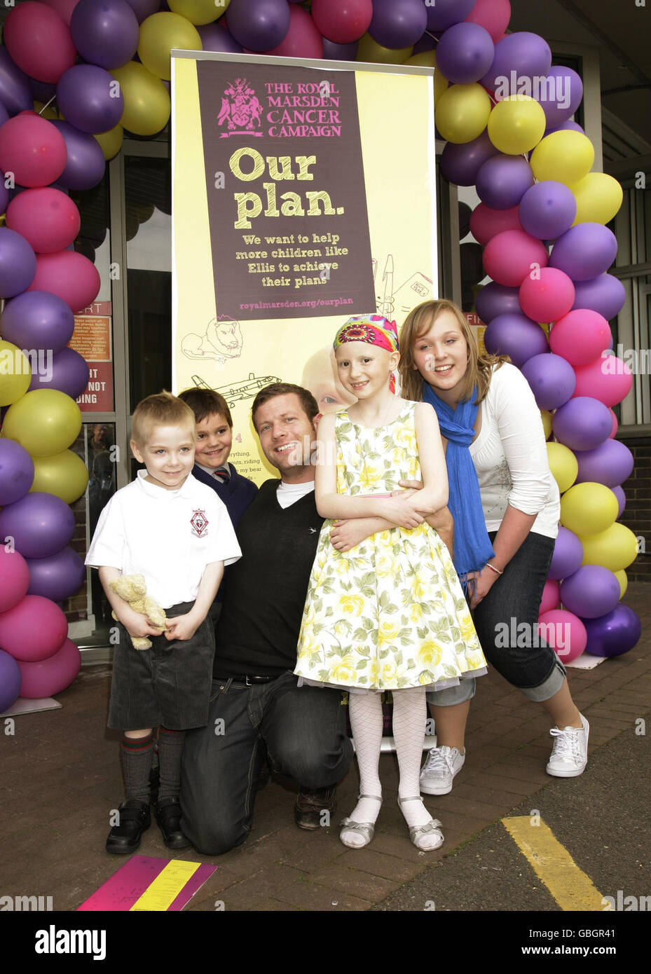 From left to right: Ellis Andrews (aged 4), Christian Blandford (aged 5 ...