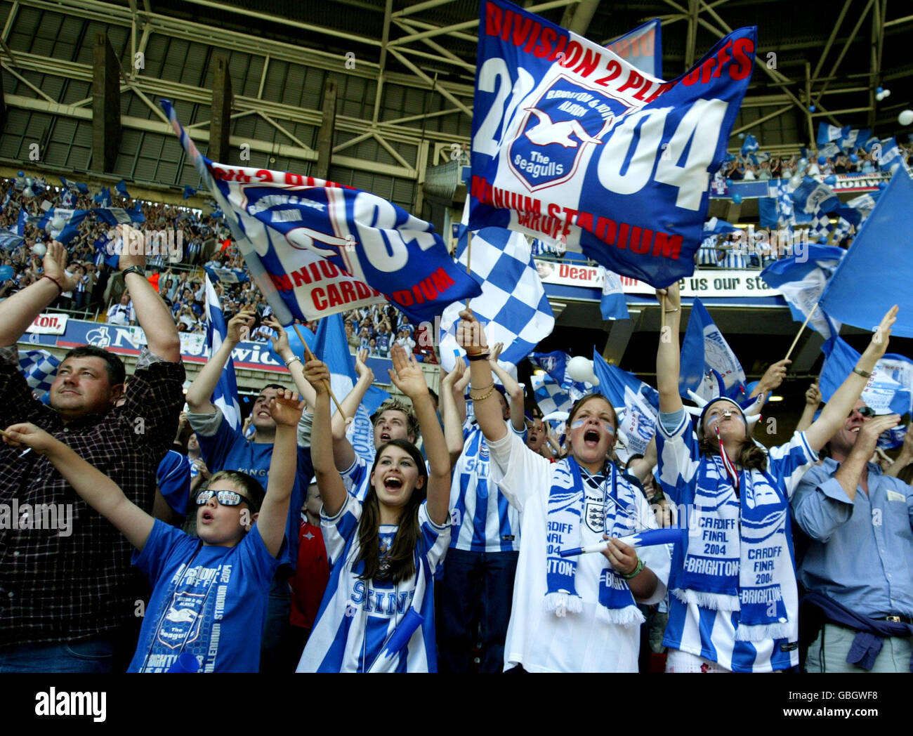 Brighton hove albion fans division hi-res stock photography and images ...